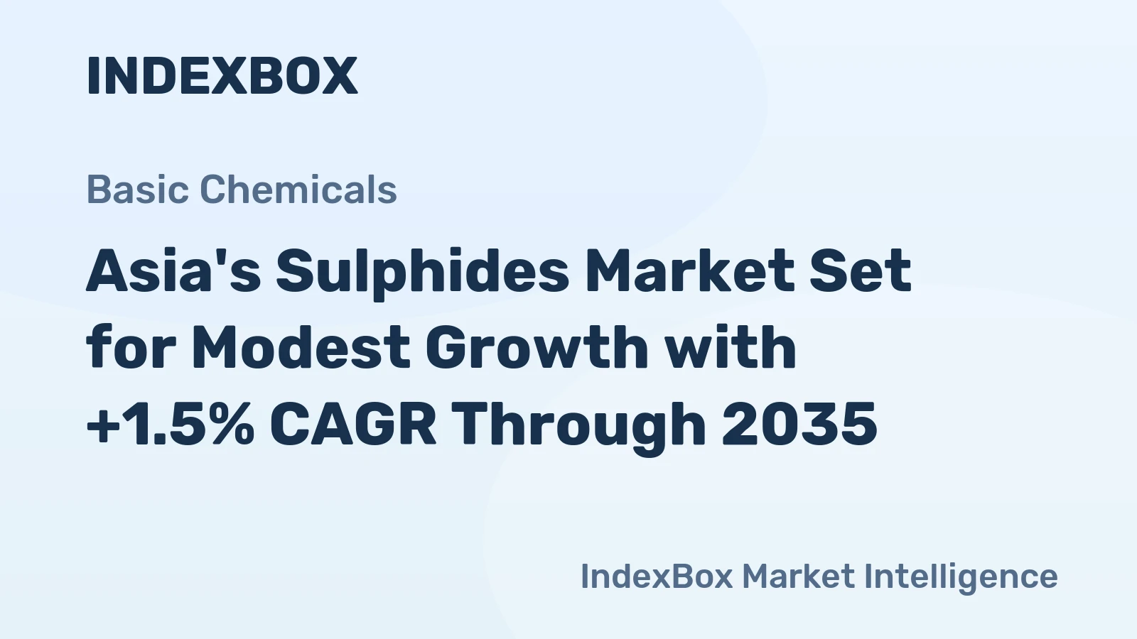 Asia's Sulphides Market Set for Modest Growth with +1.5% CAGR Through 2035