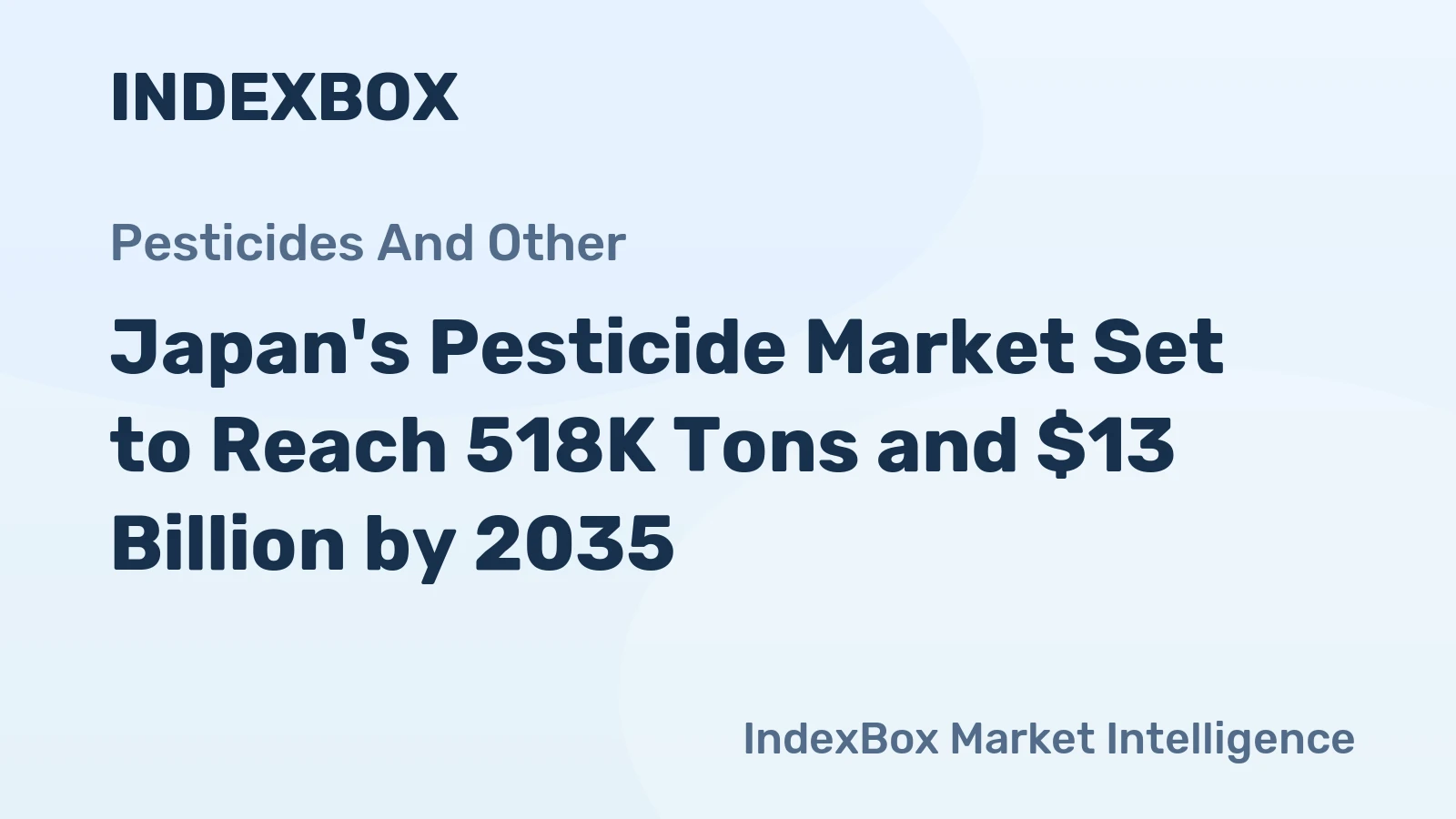 Japan's Pesticide Market Set to Reach 518K Tons and $13 Billion by 2035