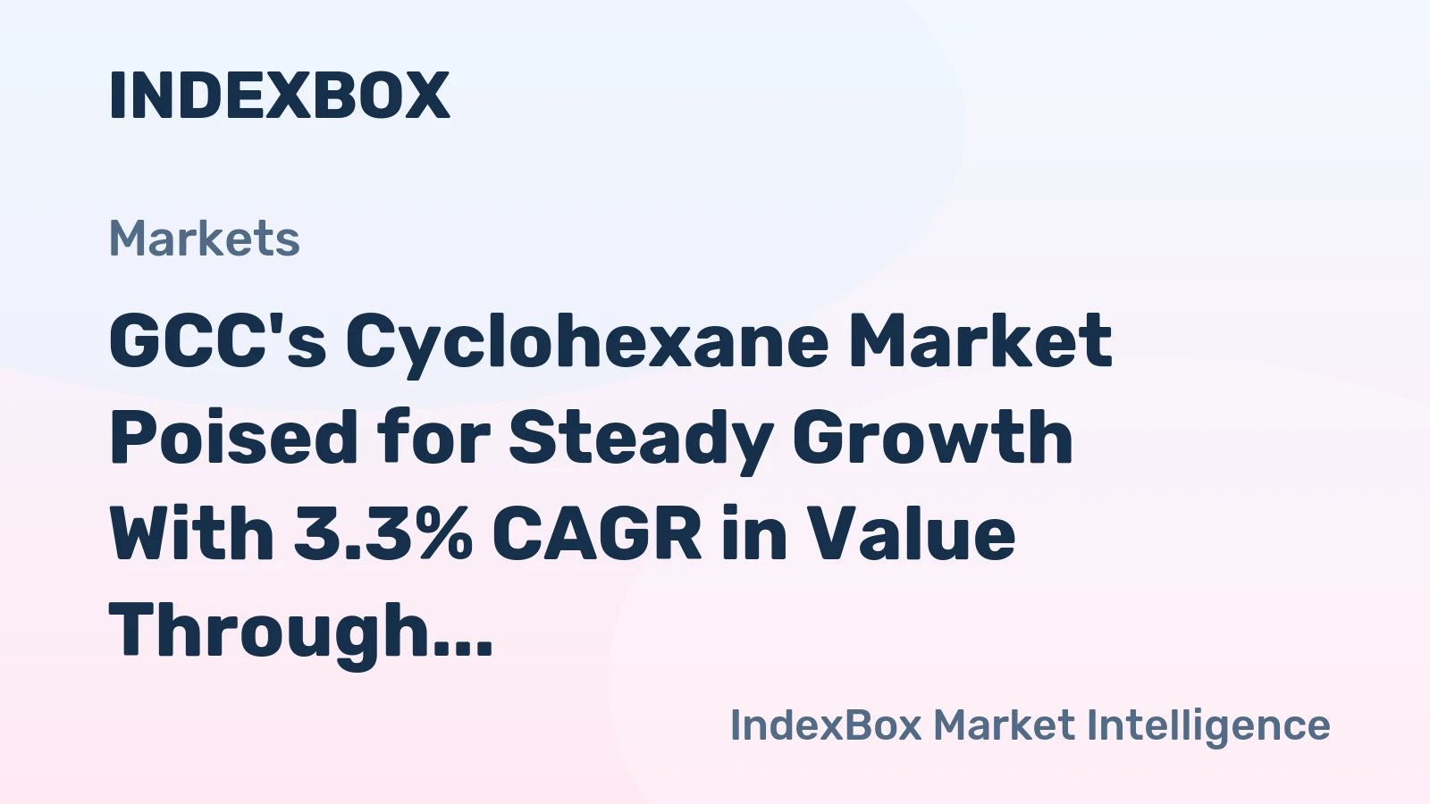 GCC's Cyclohexane Market Poised for Steady Growth With 3.3% CAGR in Value Through 2035
