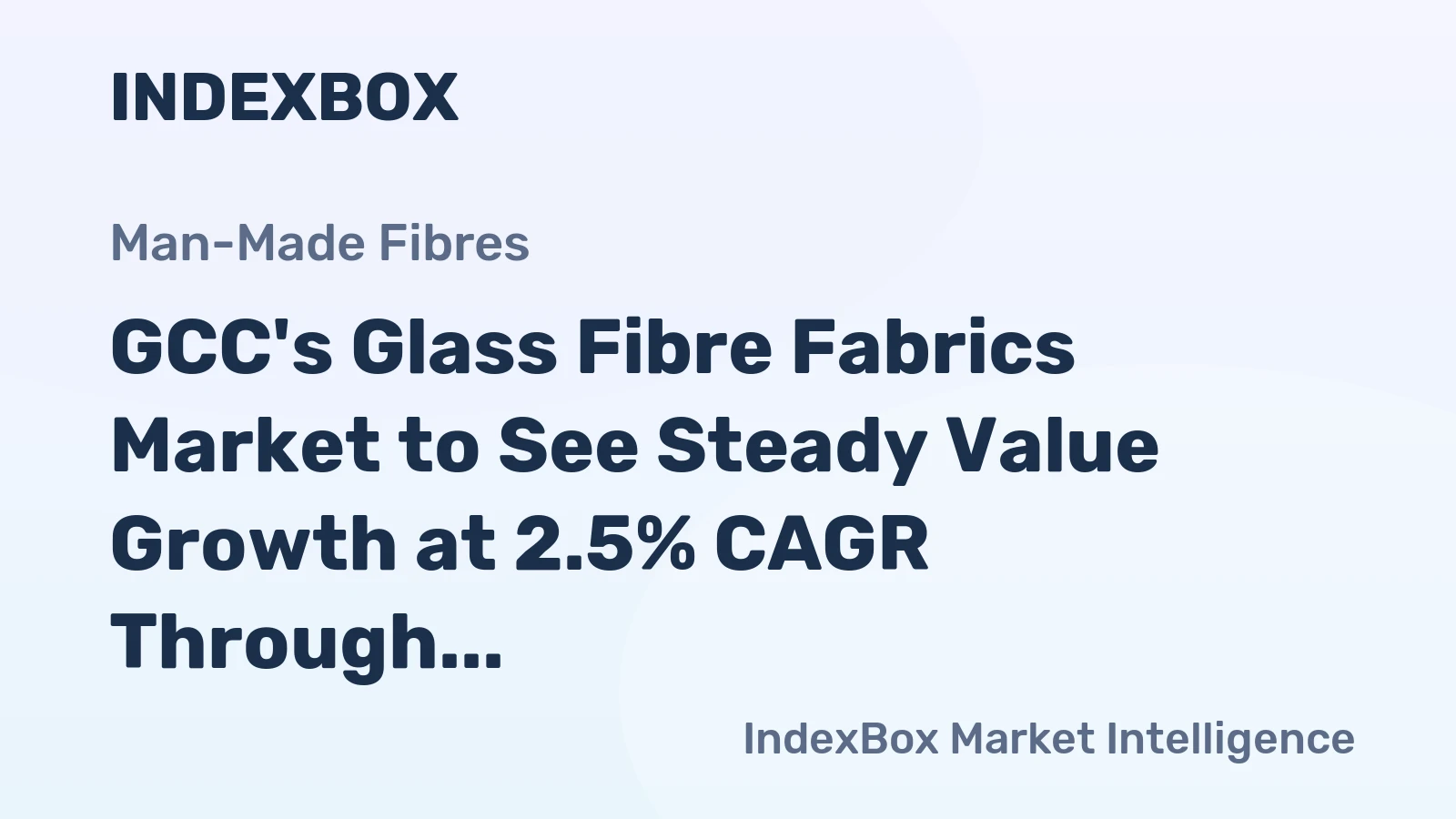 GCC's Glass Fibre Fabrics Market to See Steady Value Growth at 2.5% CAGR Through 2035