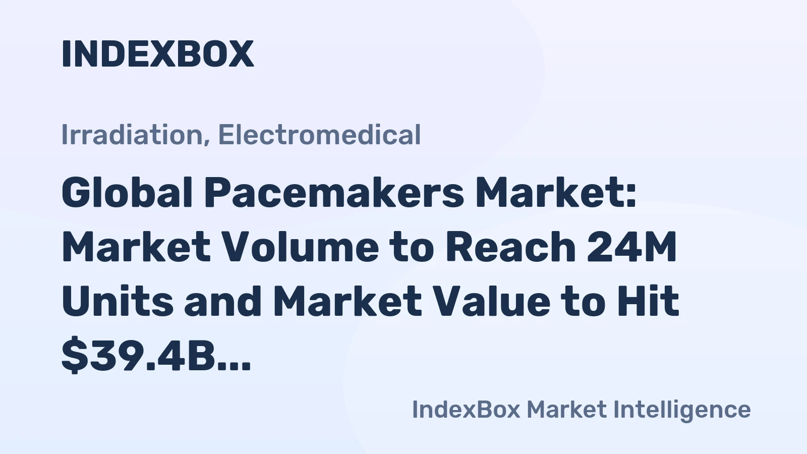 Global Pacemakers Market: Market Volume to Reach 24M Units and Market Value to Hit $39.4B by 2035
