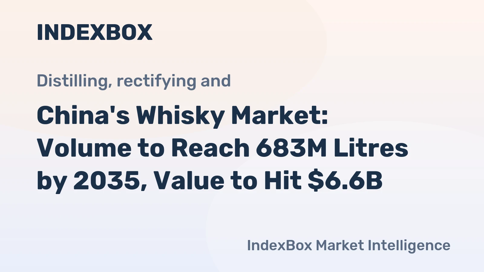 China's Whisky Market: Volume to Reach 683M Litres by 2035, Value to Hit $6.6B