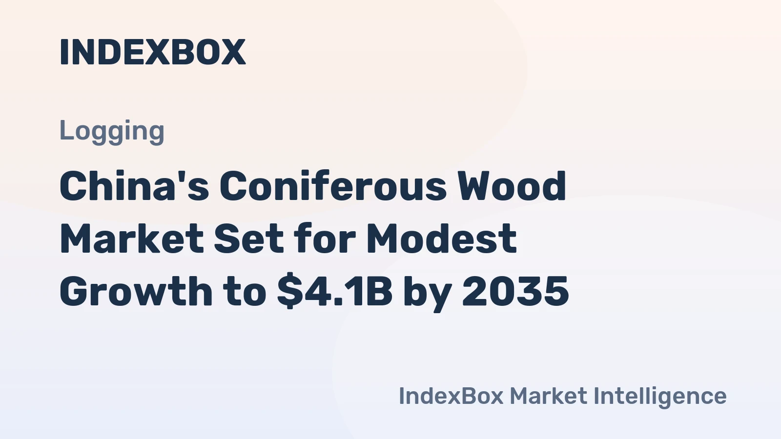 China's Coniferous Wood Market Set for Modest Growth to $4.1B by 2035