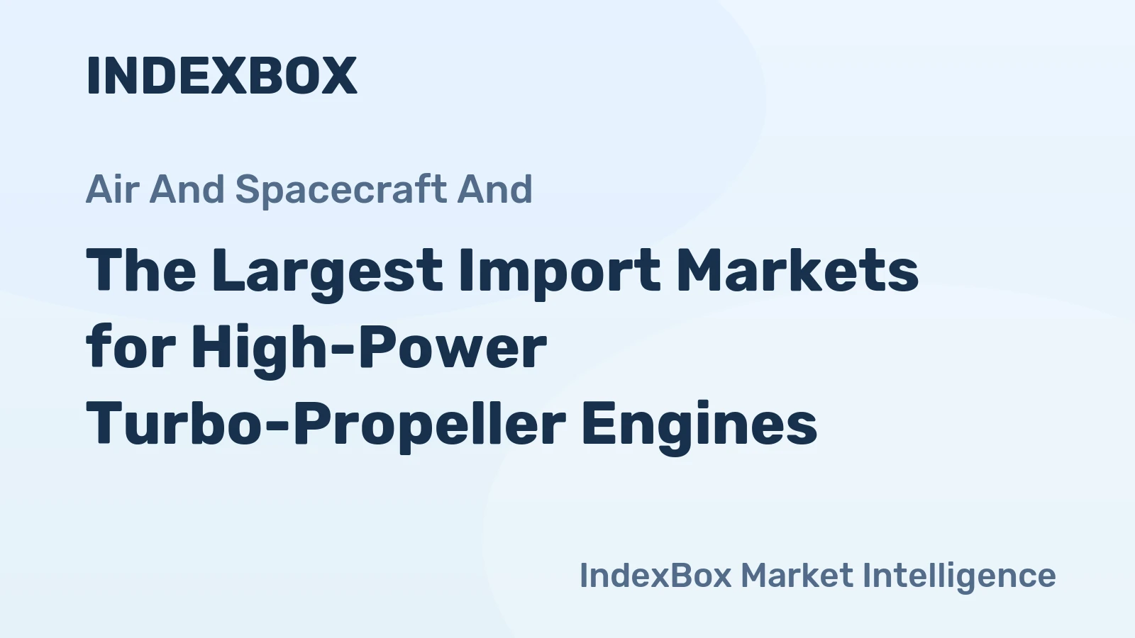 The Largest Import Markets for High-Power Turbo-Propeller Engines