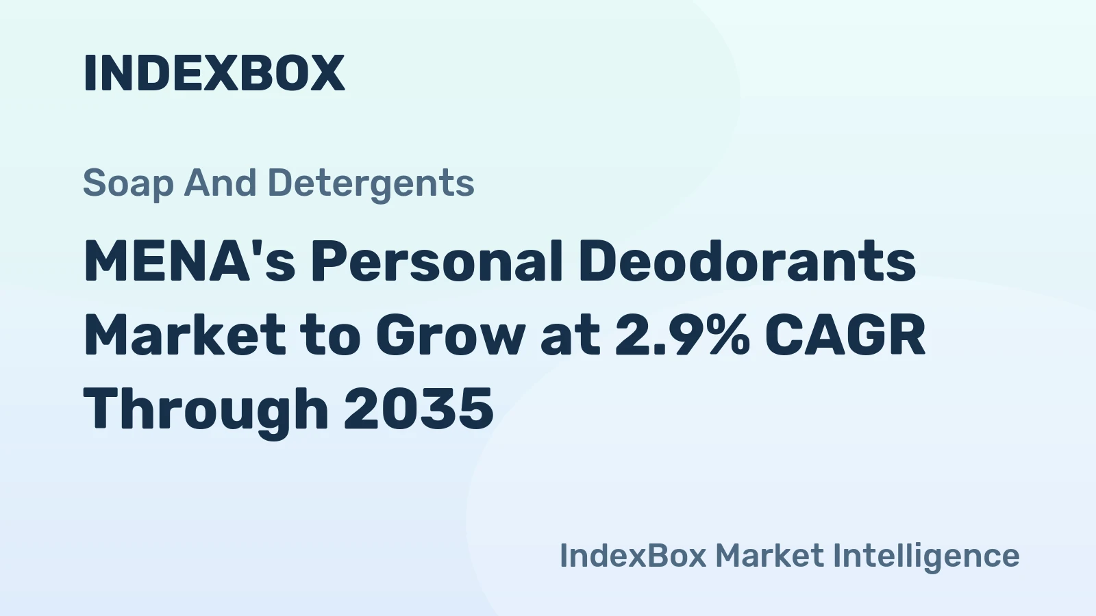 MENA's Personal Deodorants Market to Grow at 2.9% CAGR Through 2035