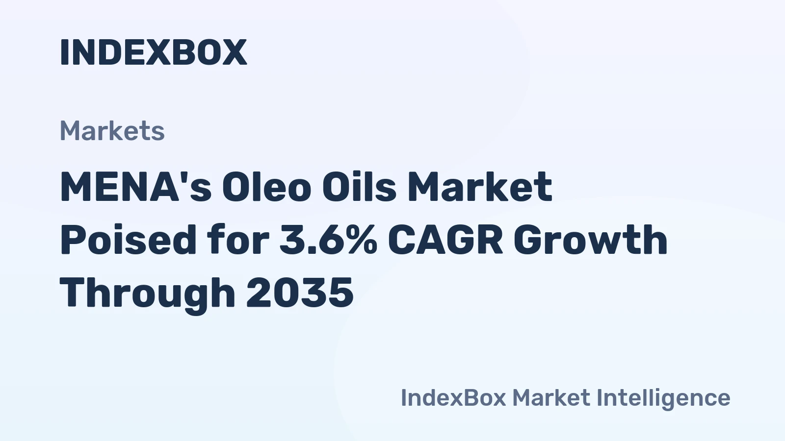 MENA's Oleo Oils Market Poised for 3.6% CAGR Growth Through 2035