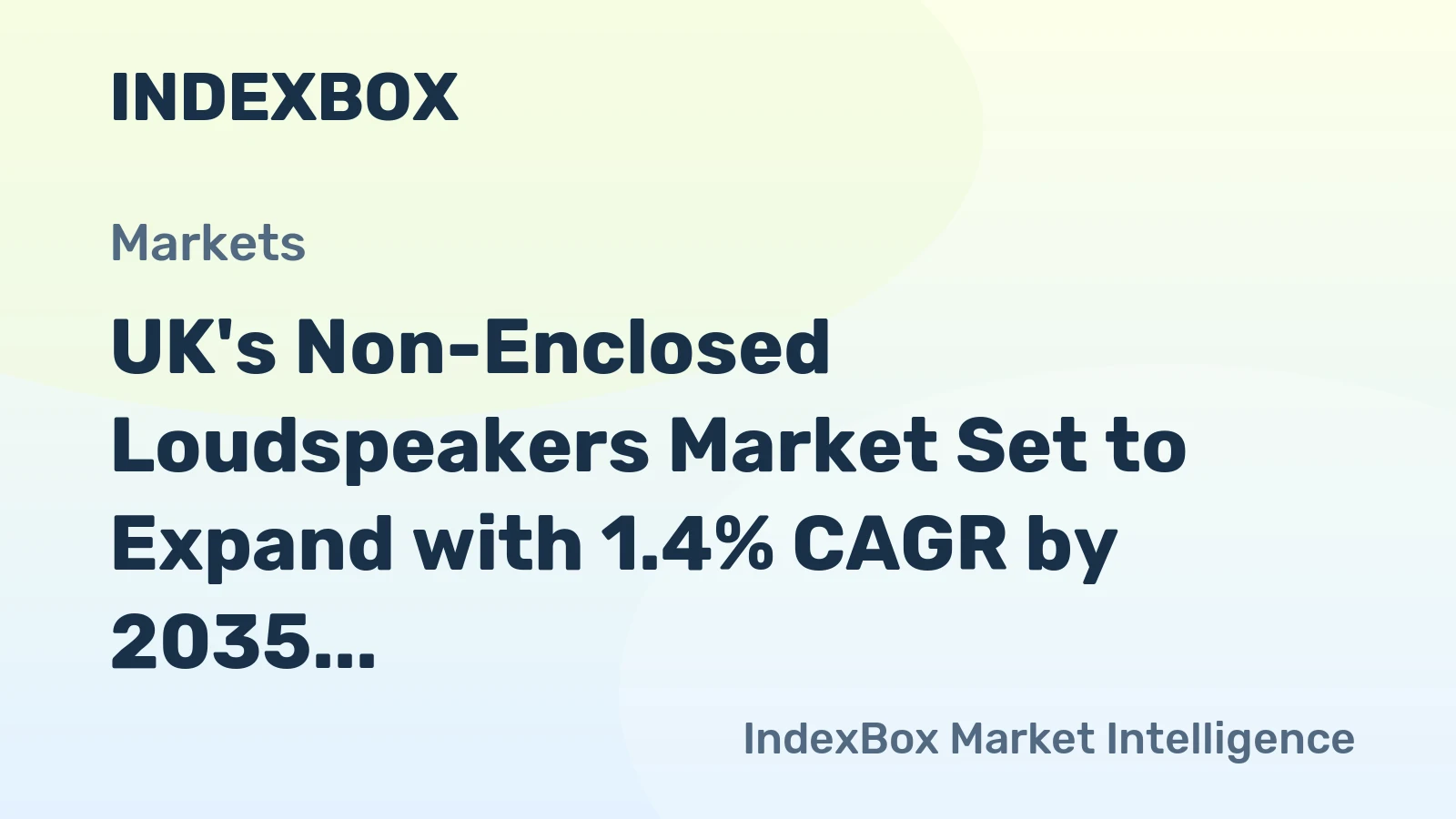 UK's Non-Enclosed Loudspeakers Market Set to Expand with 1.4% CAGR by 2035