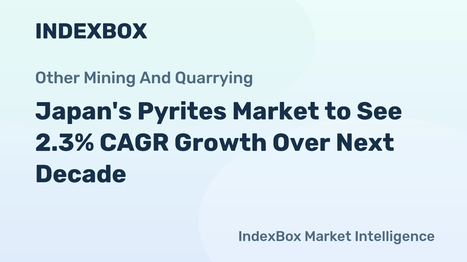Japan's Pyrites Market to See 2.3% CAGR Growth Over Next Decade