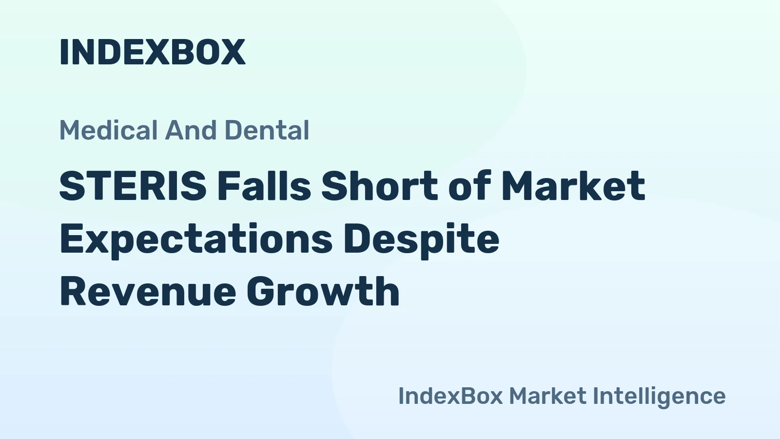 STERIS Falls Short of Market Expectations Despite Revenue Growth