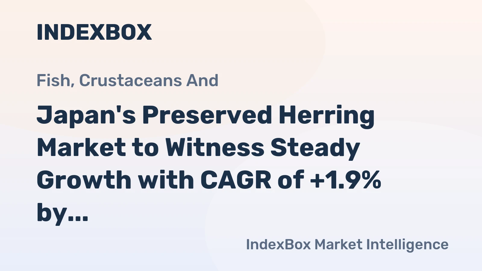 Japan's Preserved Herring Market to Witness Steady Growth with CAGR of +1.9% by 2035