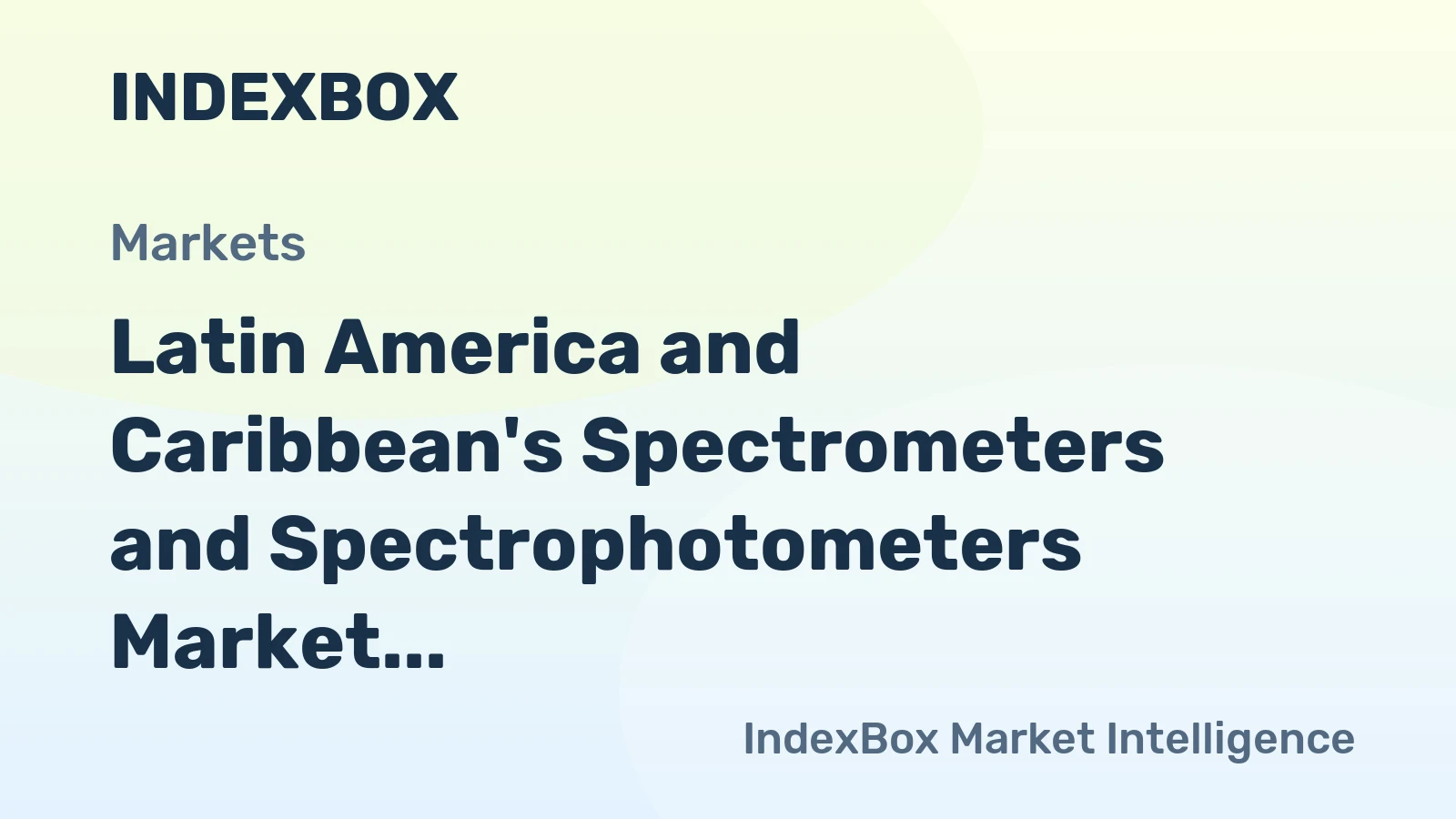 Latin America and Caribbean's Spectrometers and Spectrophotometers Market to Reach 446K Units by 2035, Valued at $2.4B