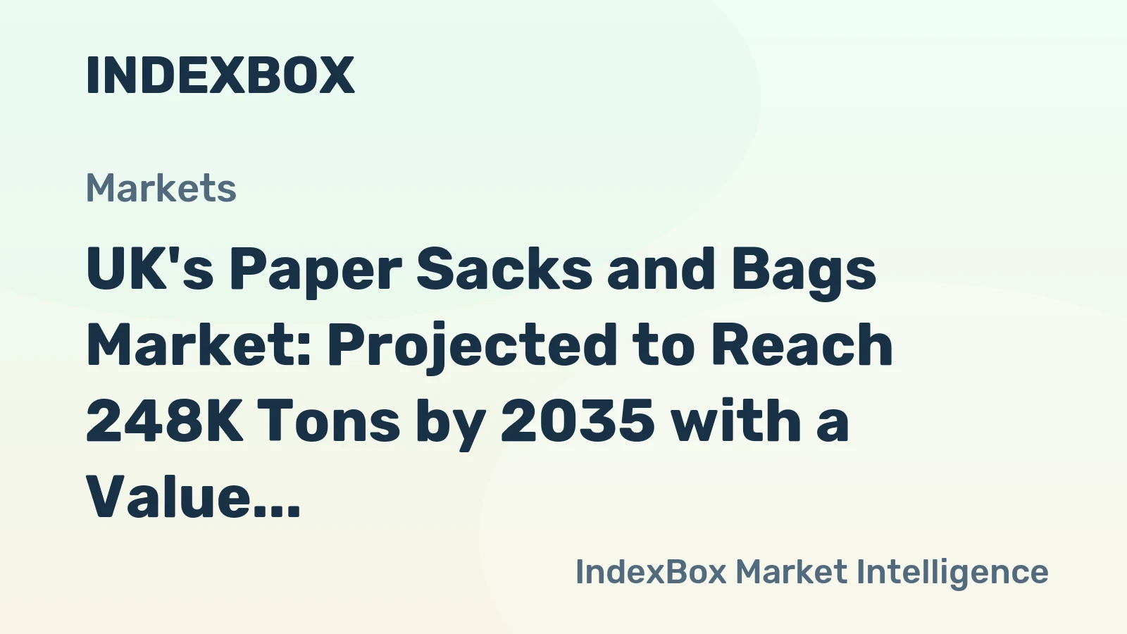 UK's Paper Sacks and Bags Market: Projected to Reach 248K Tons by 2035 with a Value of $995M
