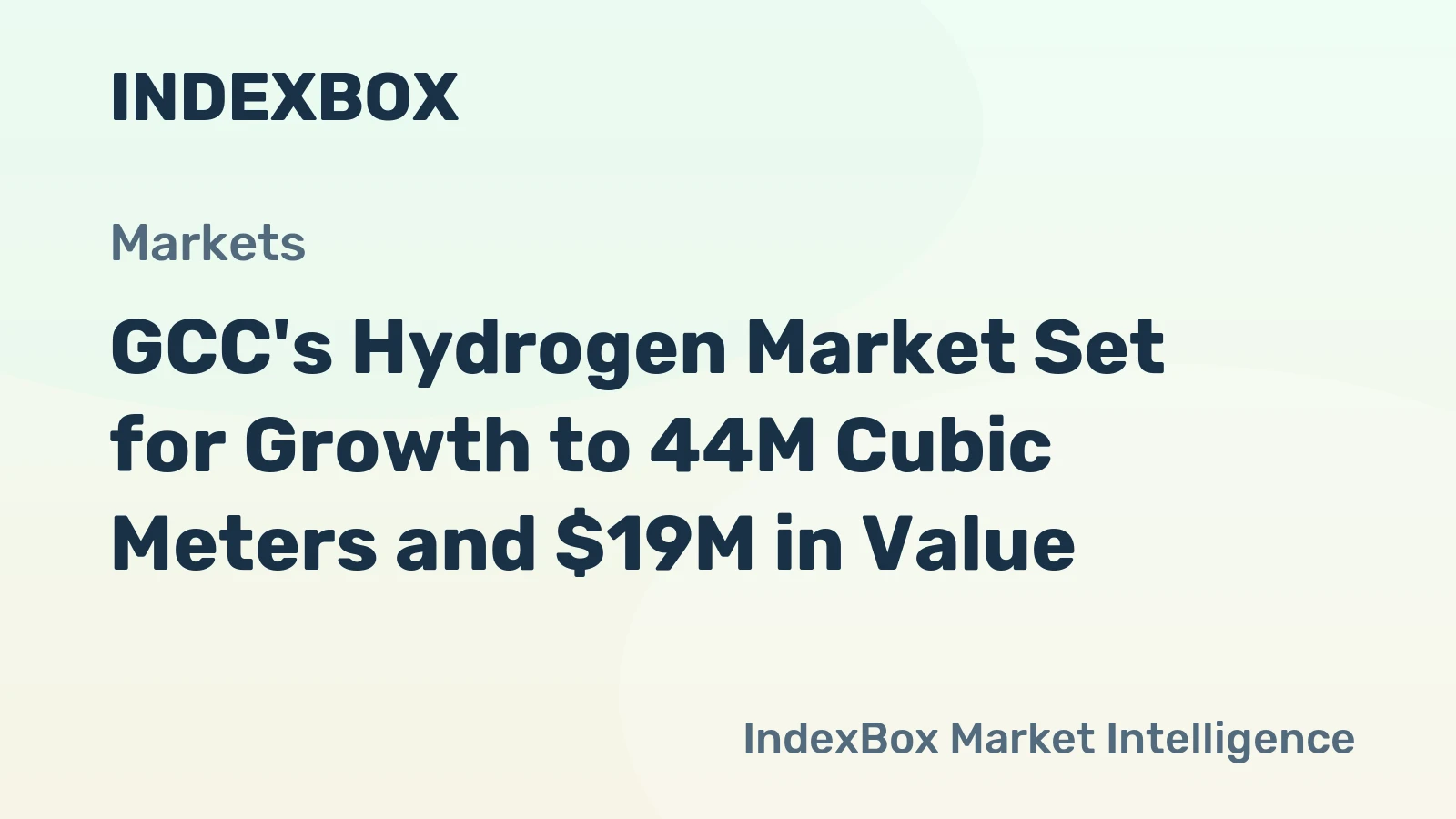 GCC's Hydrogen Market Set for Growth to 44M Cubic Meters and $19M in Value