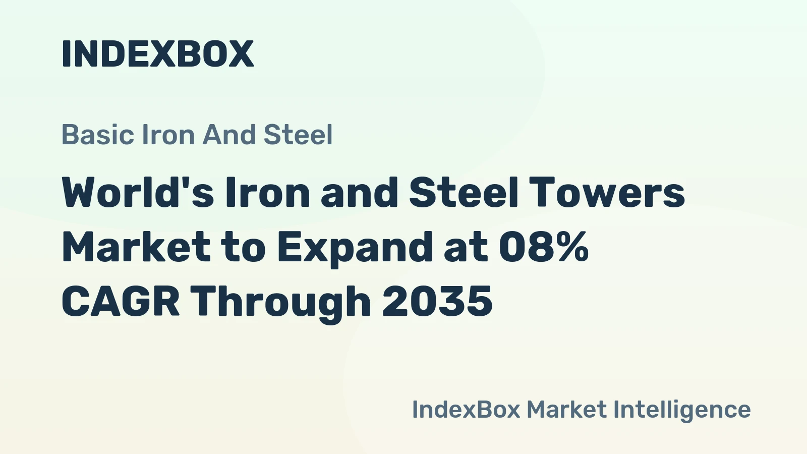 World's Iron and Steel Towers Market to Expand at 08% CAGR Through 2035