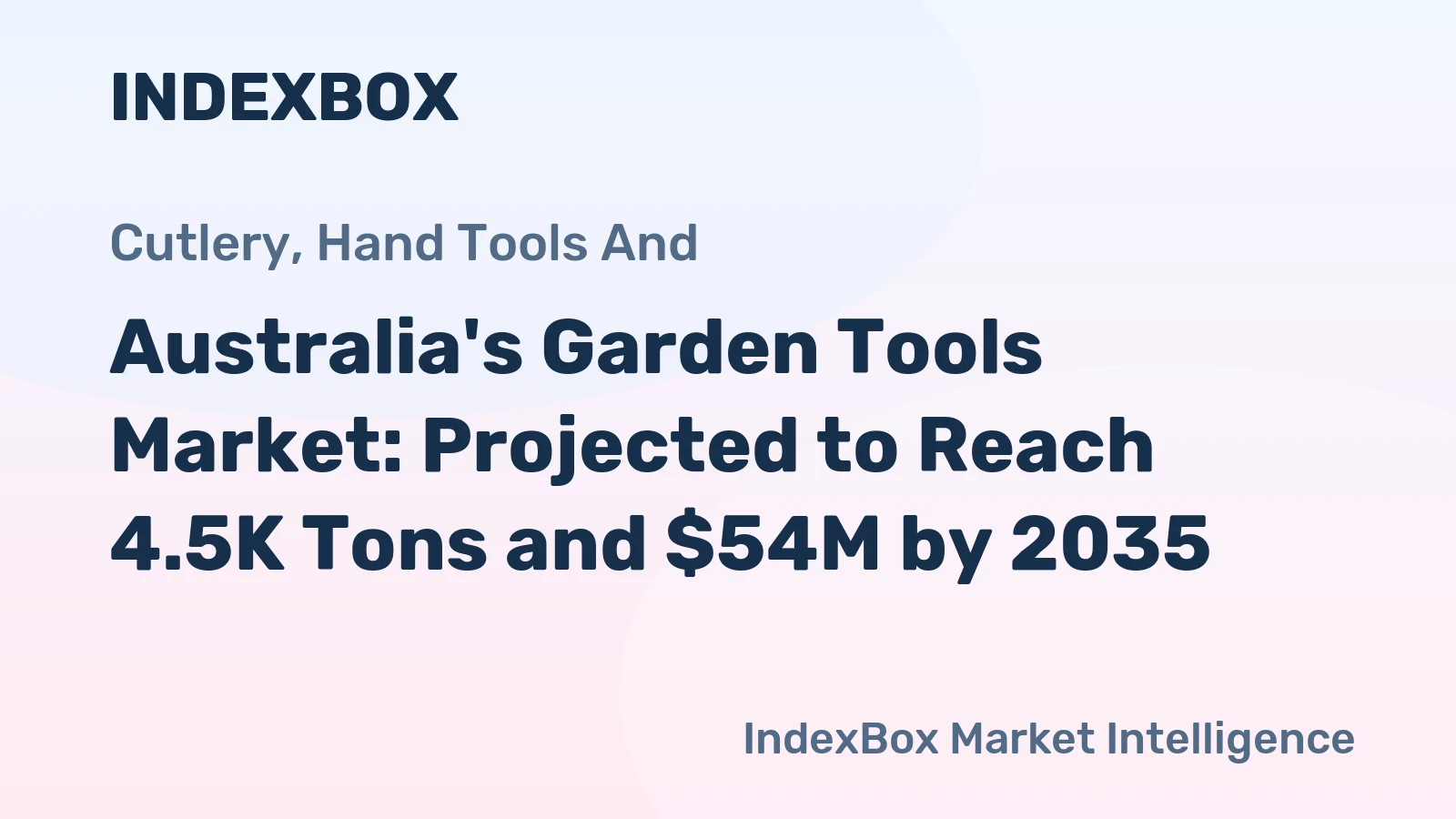 Australia's Garden Tools Market: Projected to Reach 4.5K Tons and $54M by 2035