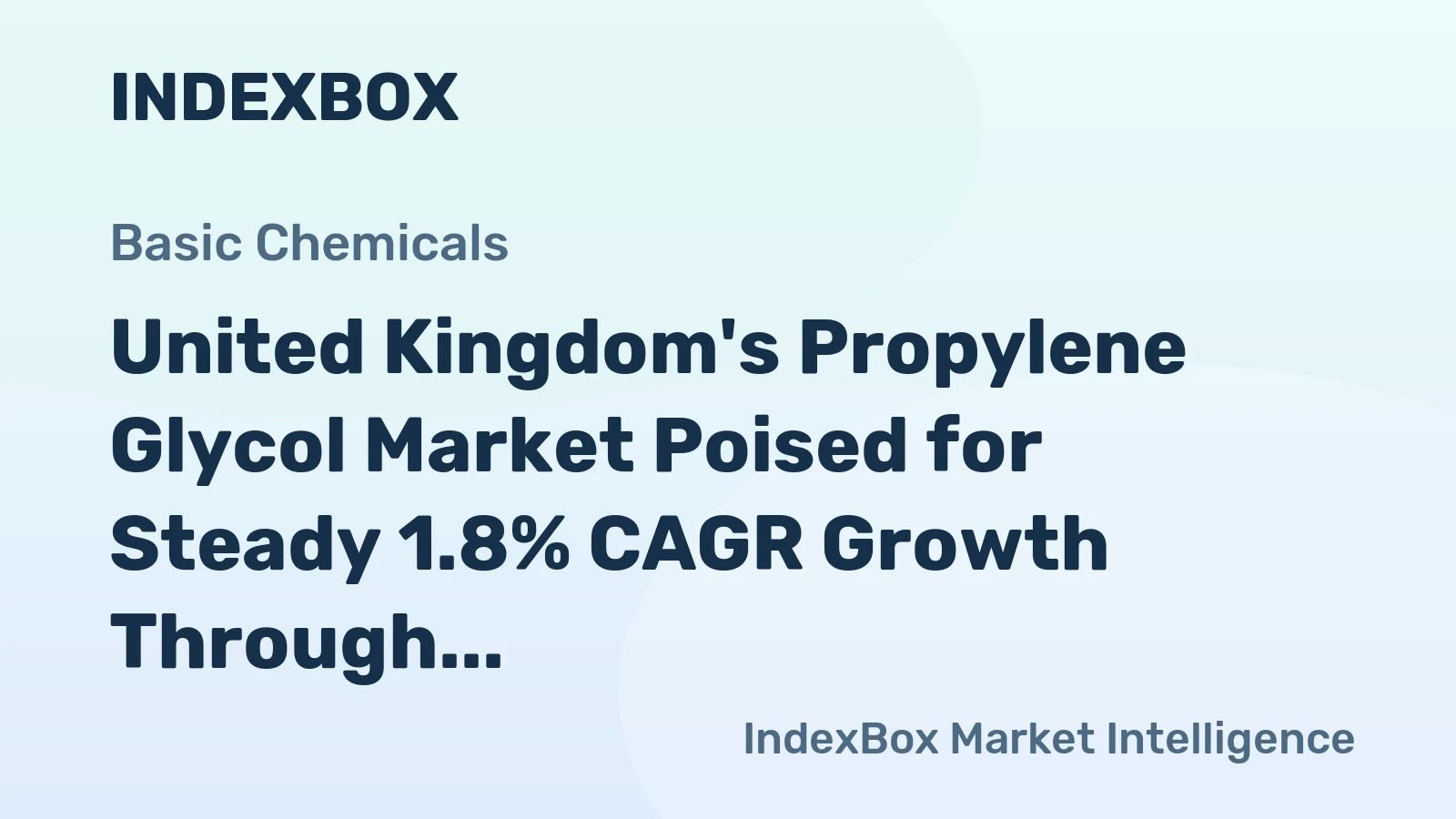 United Kingdom's Propylene Glycol Market Poised for Steady 1.8% CAGR Growth Through 2035