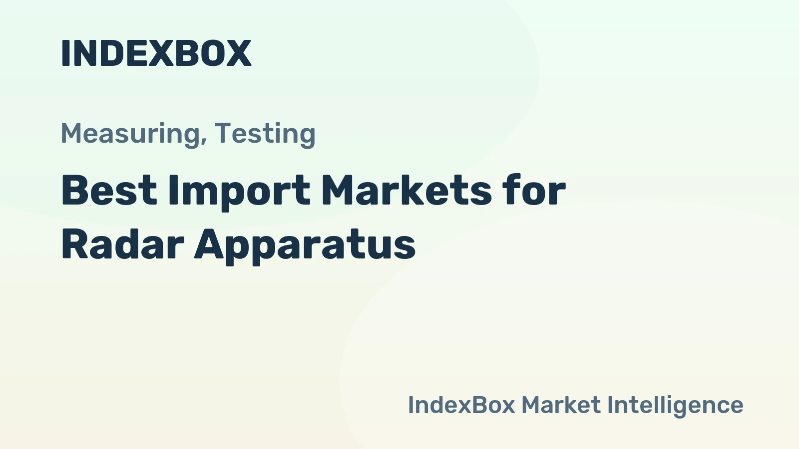 Best Import Markets for Radar Apparatus