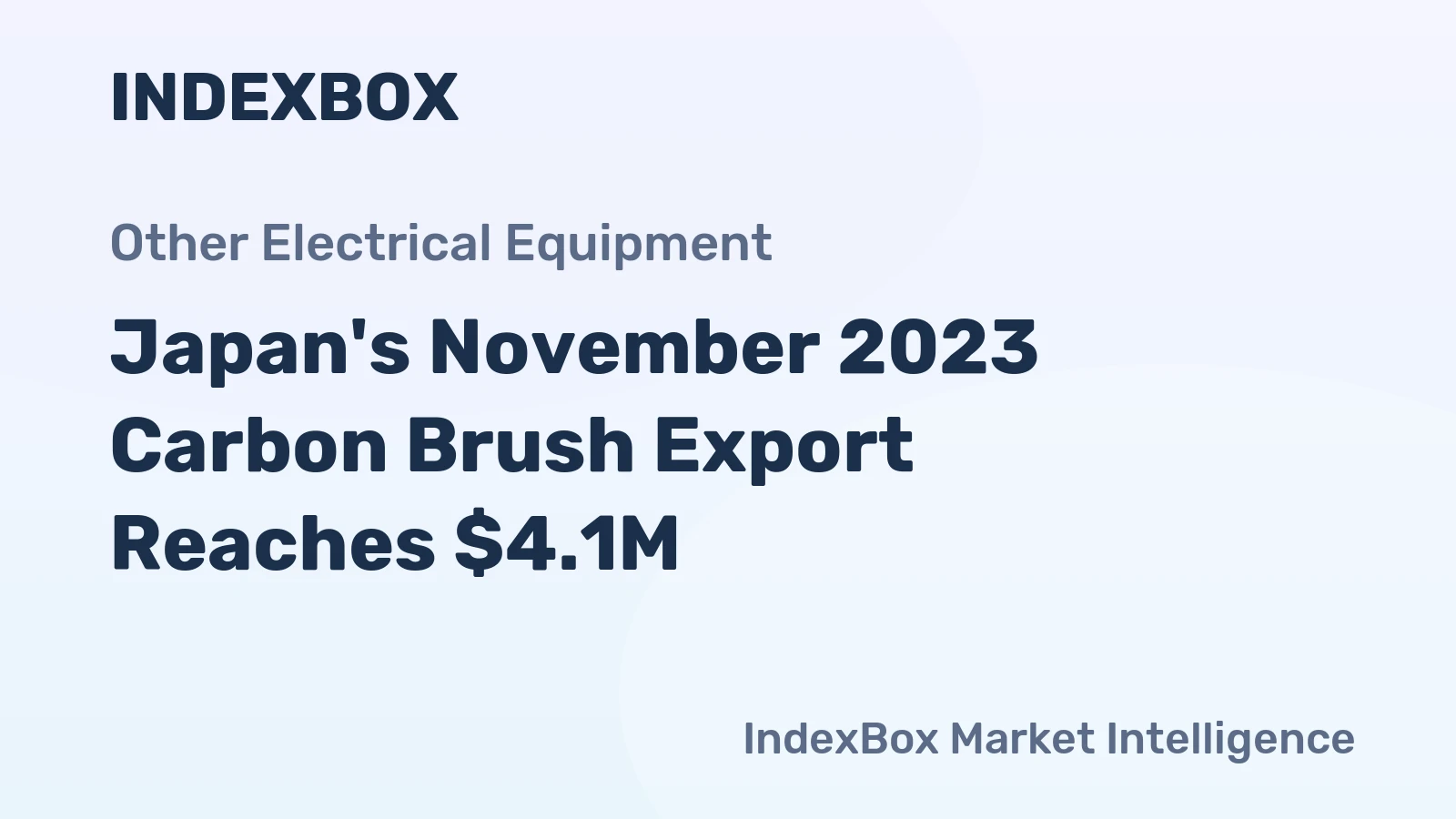 Japan's November 2023 Carbon Brush Export Reaches $4.1M