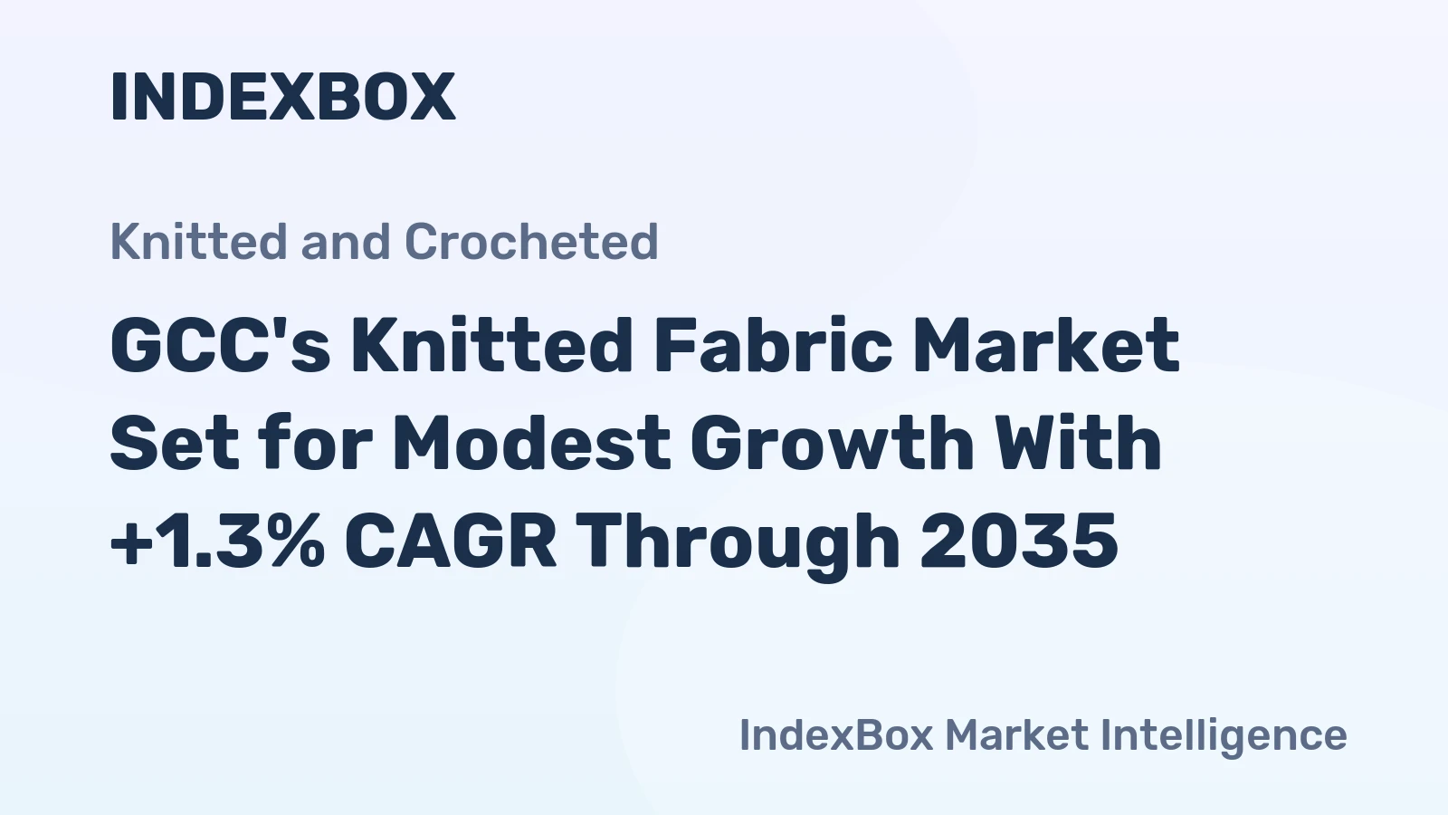 GCC's Knitted Fabric Market Set for Modest Growth With +1.3% CAGR Through 2035