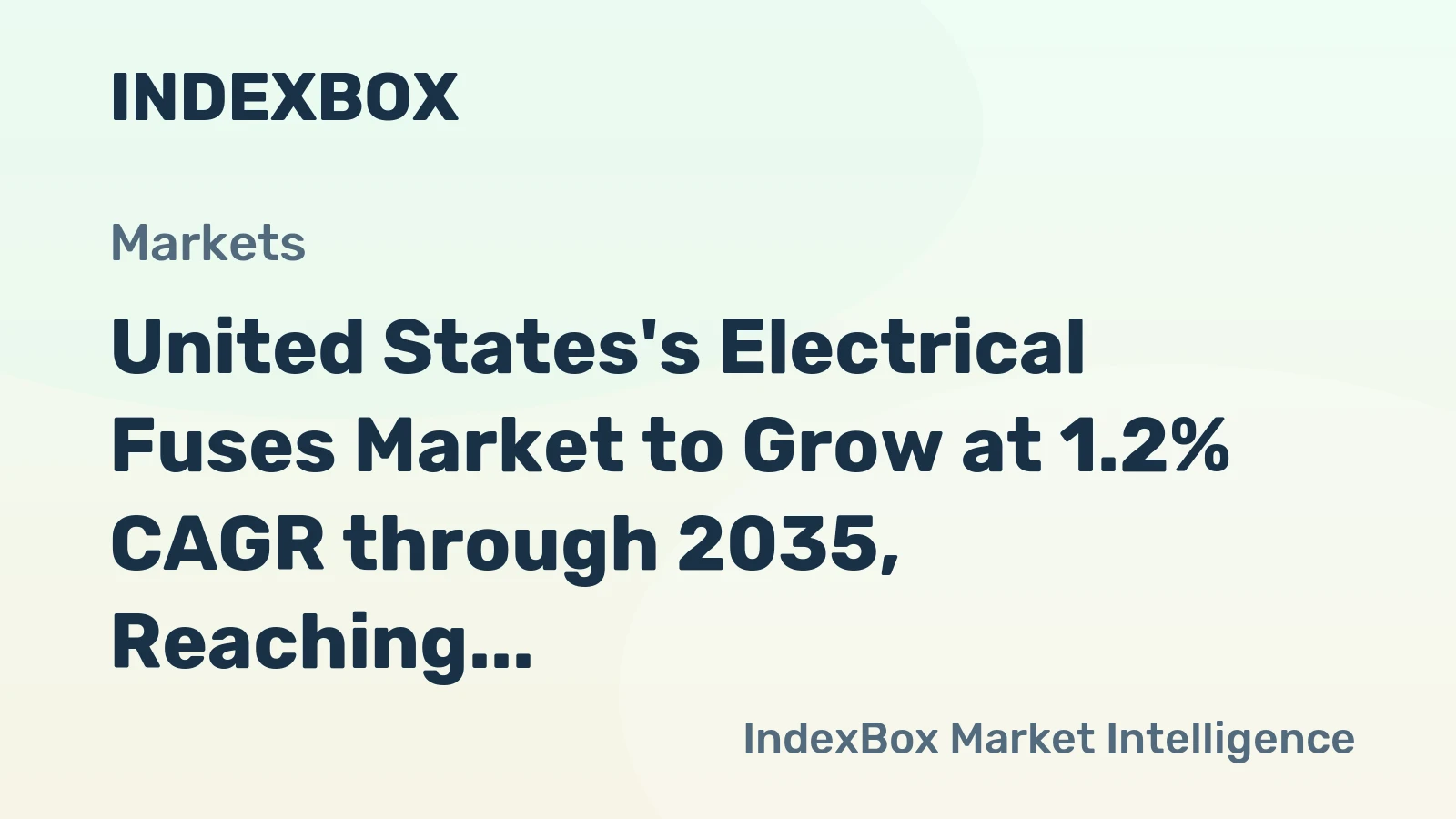 United States's Electrical Fuses Market to Grow at 1.2% CAGR through 2035, Reaching 25M Units