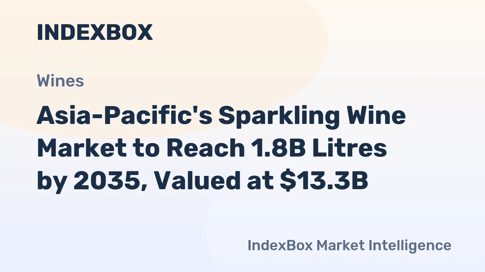 Asia-Pacific's Sparkling Wine Market to Reach 1.8B Litres by 2035, Valued at $13.3B