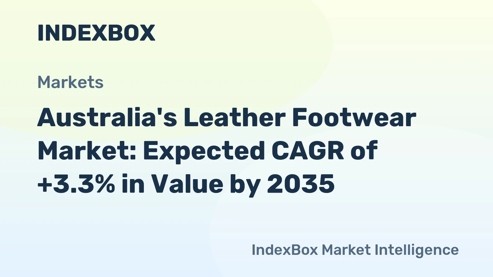 Australia's Leather Footwear Market: Expected CAGR of +3.3% in Value by 2035