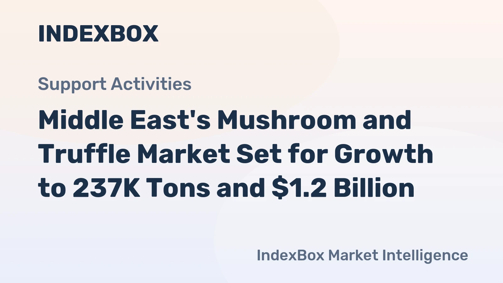 Middle East's Mushroom and Truffle Market Set for Growth to 237K Tons and $1.2 Billion