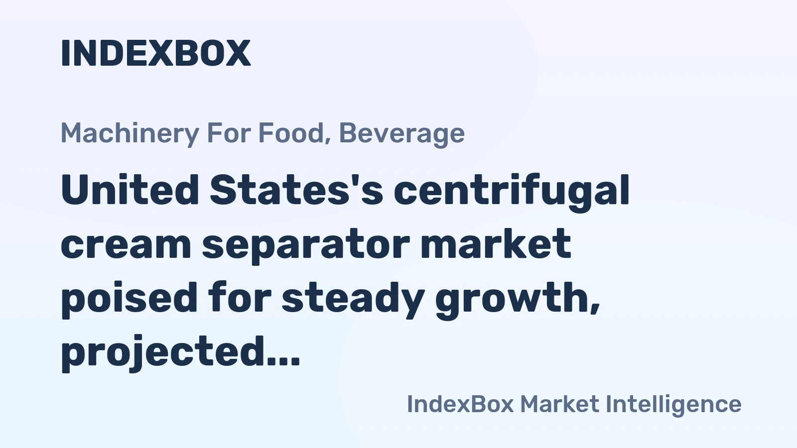 United States's centrifugal cream separator market poised for steady growth, projected to expand at a CAGR of +6.7% through 2035 driven by rising demand.
