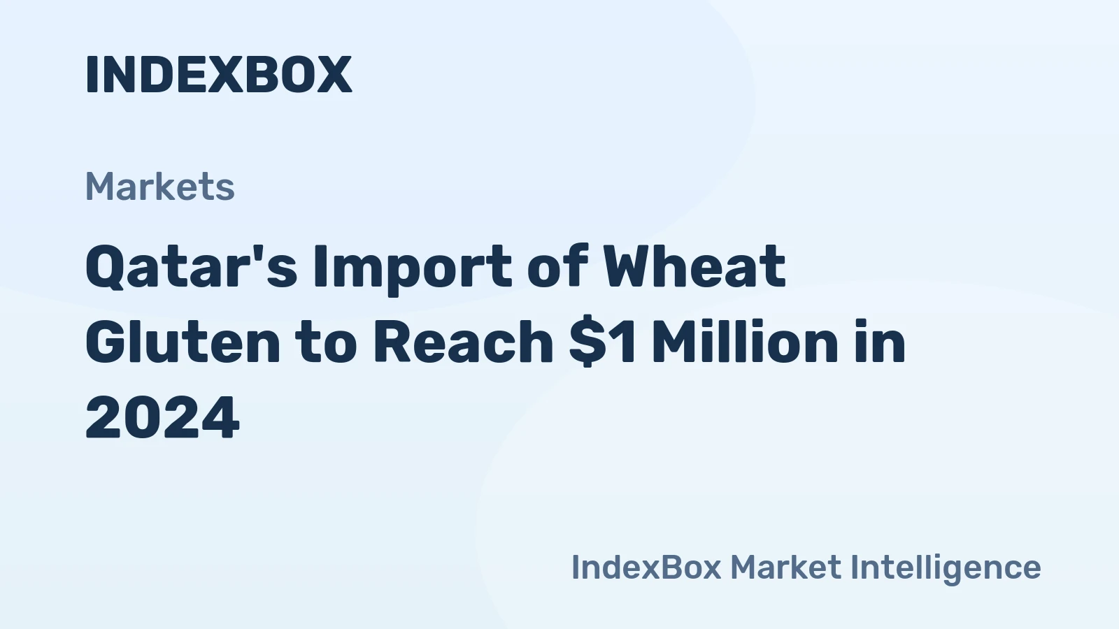 Qatar's Import of Wheat Gluten to Reach $1 Million in 2024