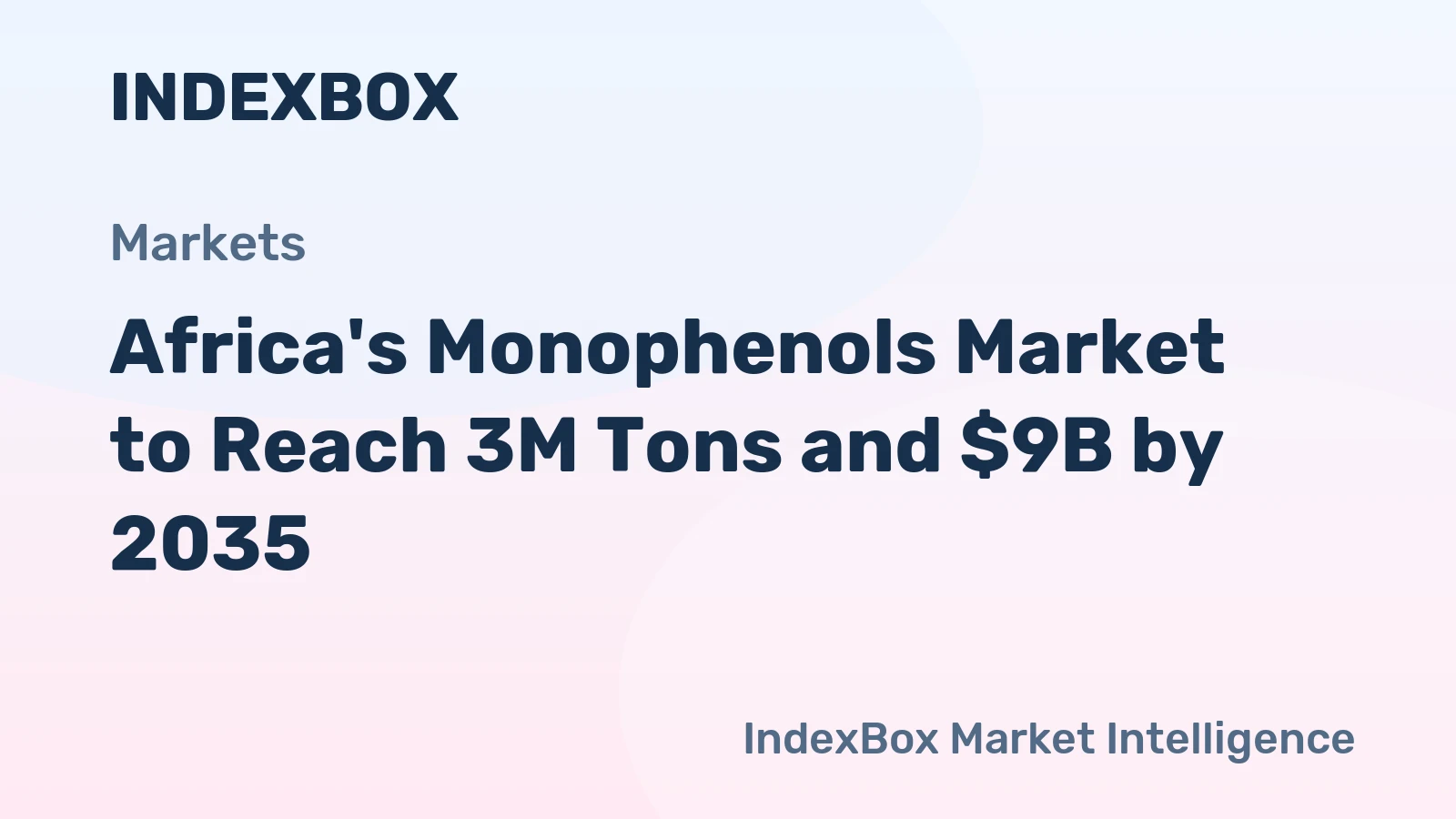 Africa's Monophenols Market to Reach 3M Tons and $9B by 2035