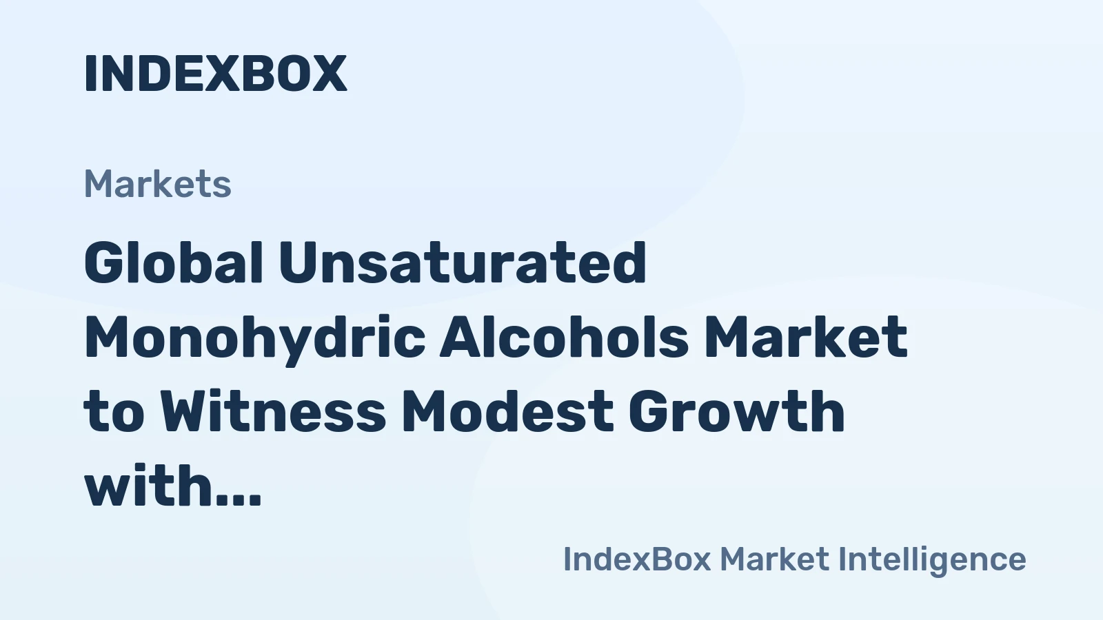 Global Unsaturated Monohydric Alcohols Market to Witness Modest Growth with Anticipated CAGR of +1.0% from 2024-2035