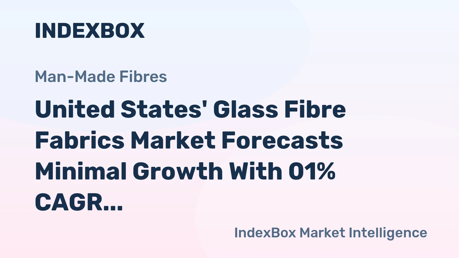 United States' Glass Fibre Fabrics Market Forecasts Minimal Growth With 01% CAGR Through 2035