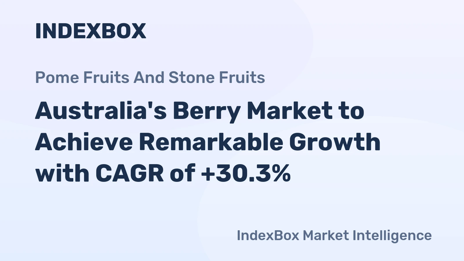 Australia's Berry Market to Achieve Remarkable Growth with CAGR of +30.3%