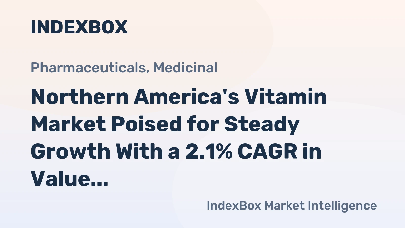 Northern America's Vitamin Market Poised for Steady Growth With a 2.1% CAGR in Value