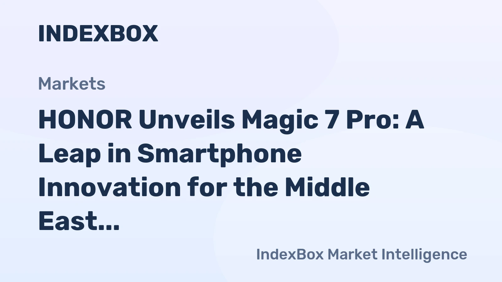 HONOR Unveils Magic 7 Pro: A Leap in Smartphone Innovation for the Middle East