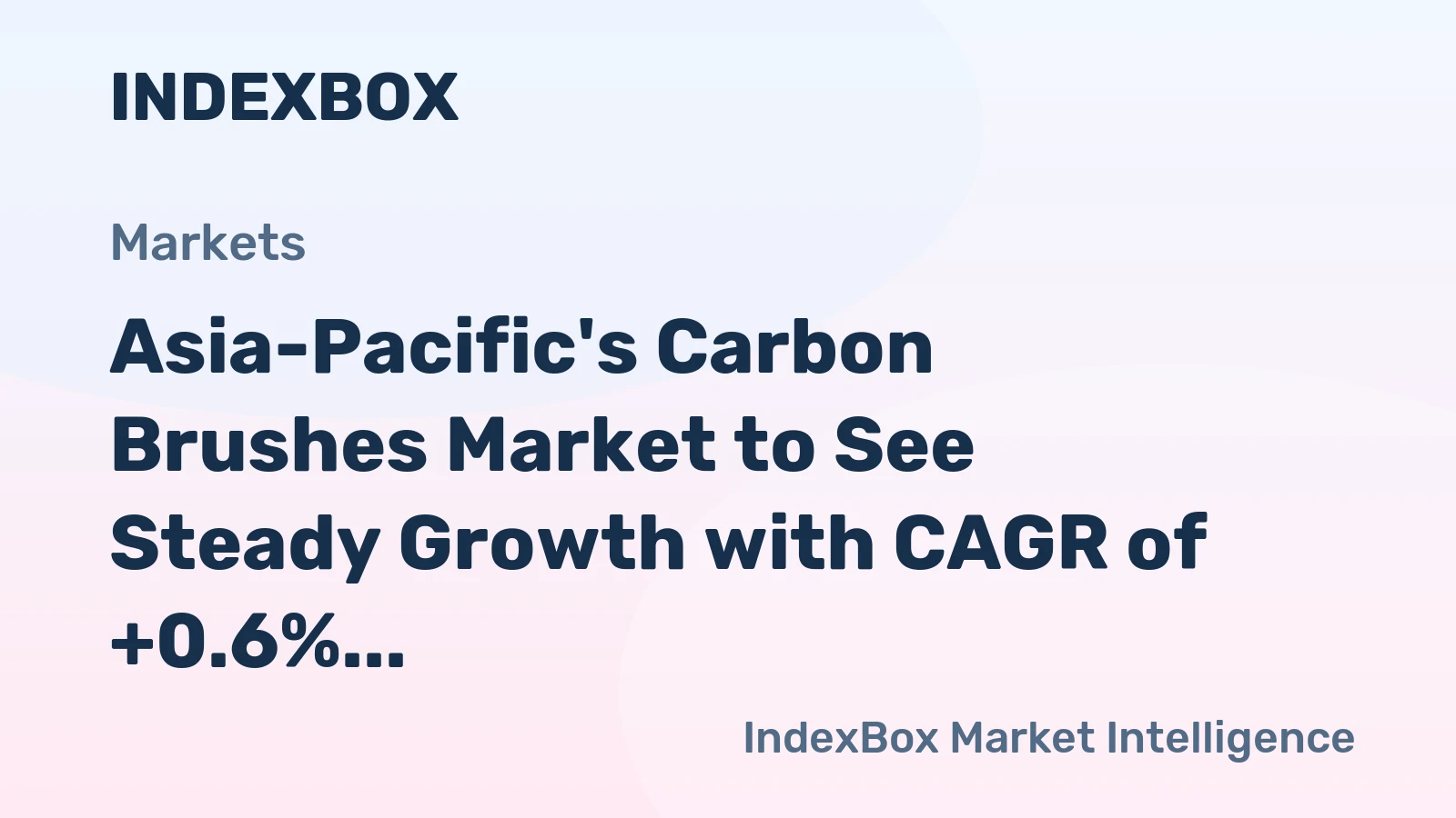 Asia-Pacific's Carbon Brushes Market to See Steady Growth with CAGR of +0.6% by 2035