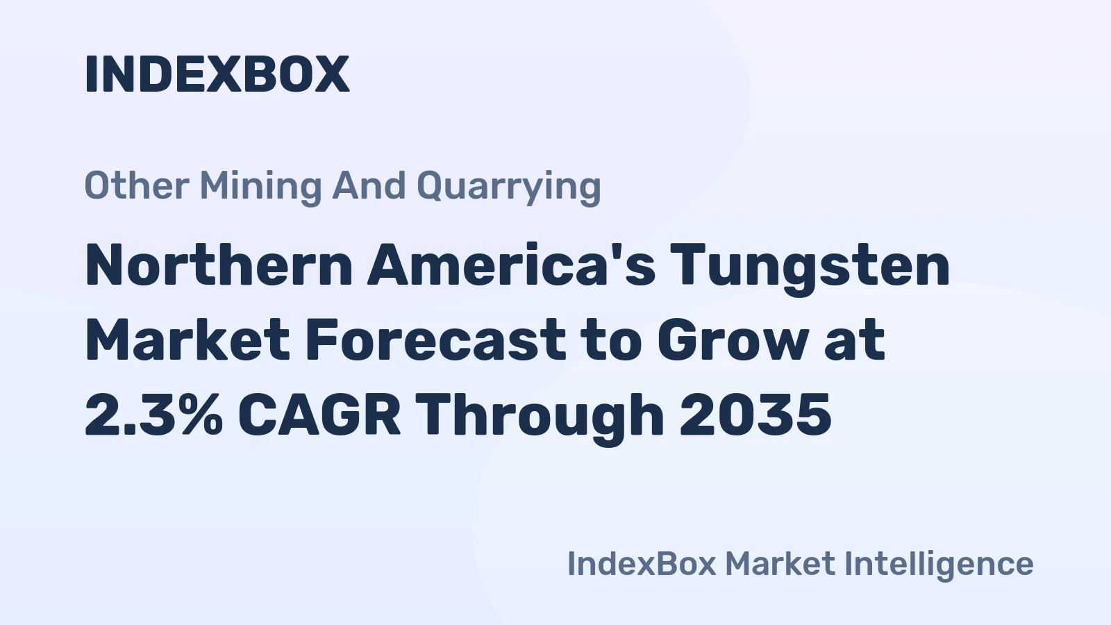 Northern America's Tungsten Market Forecast to Grow at 2.3% CAGR Through 2035