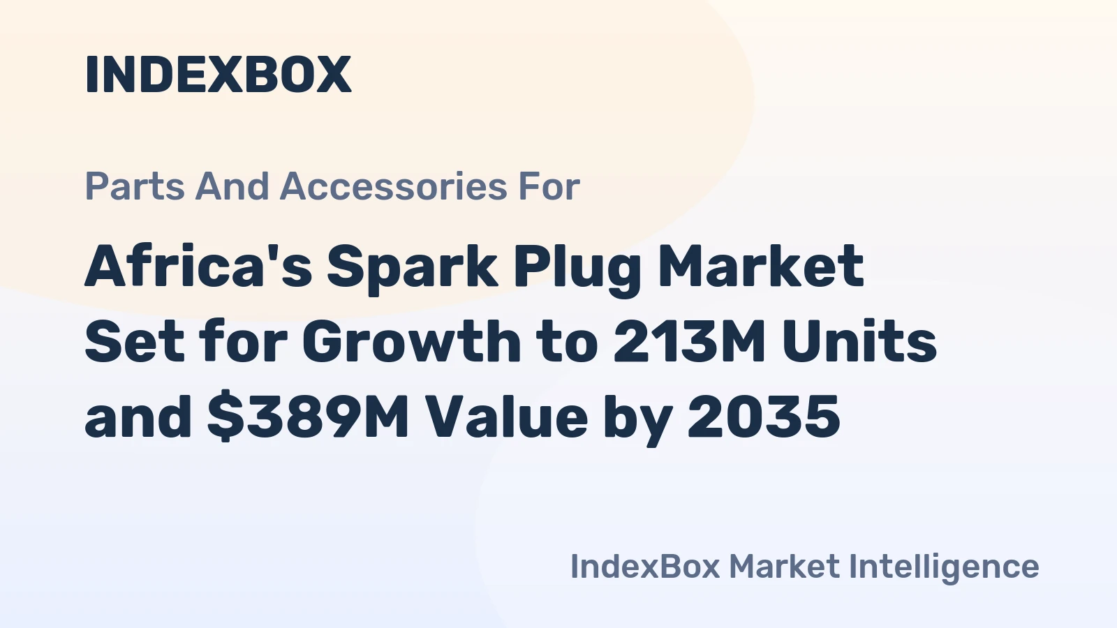 Africa's Spark Plug Market Set for Growth to 213M Units and $389M Value by 2035