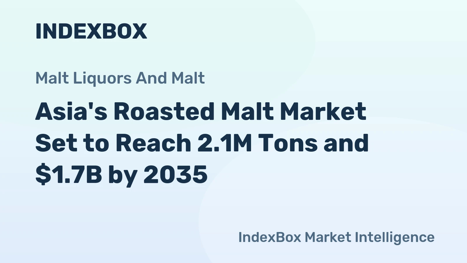 Asia's Roasted Malt Market Set to Reach 2.1M Tons and $1.7B by 2035