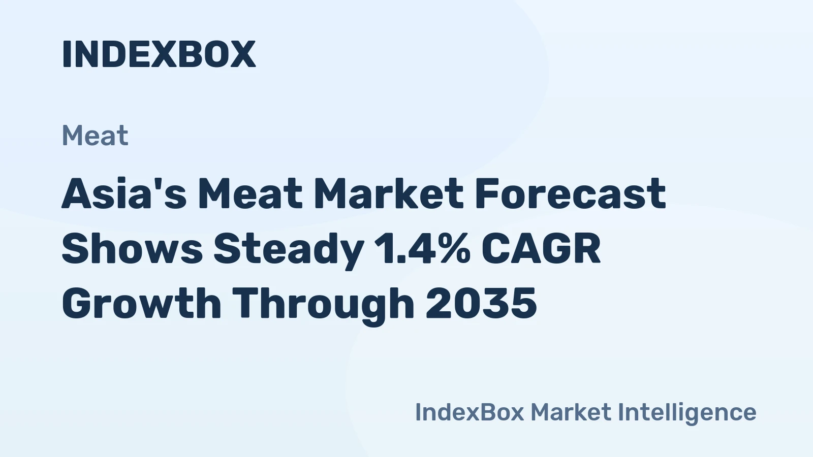 Asia's Meat Market Forecast Shows Steady 1.4% CAGR Growth Through 2035