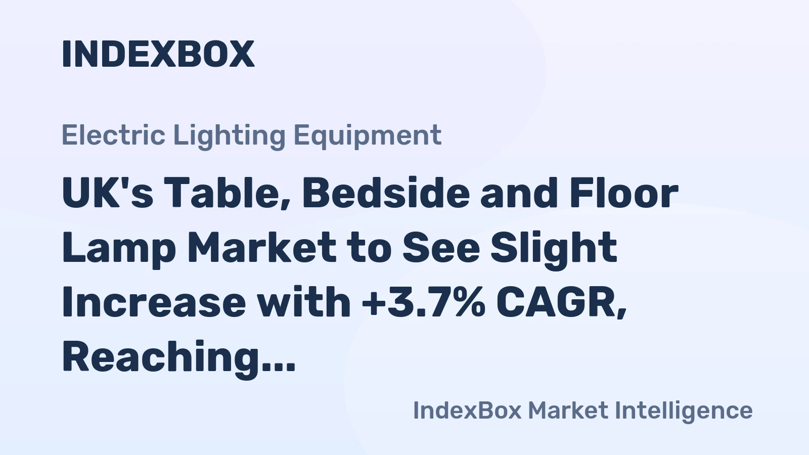 UK's Table, Bedside and Floor Lamp Market to See Slight Increase with +3.7% CAGR, Reaching $239M by 2035