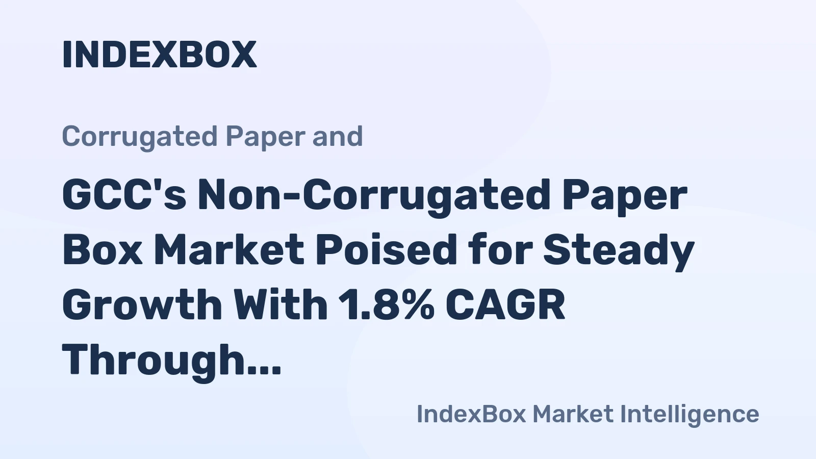 GCC's Non-Corrugated Paper Box Market Poised for Steady Growth With 1.8% CAGR Through 2035