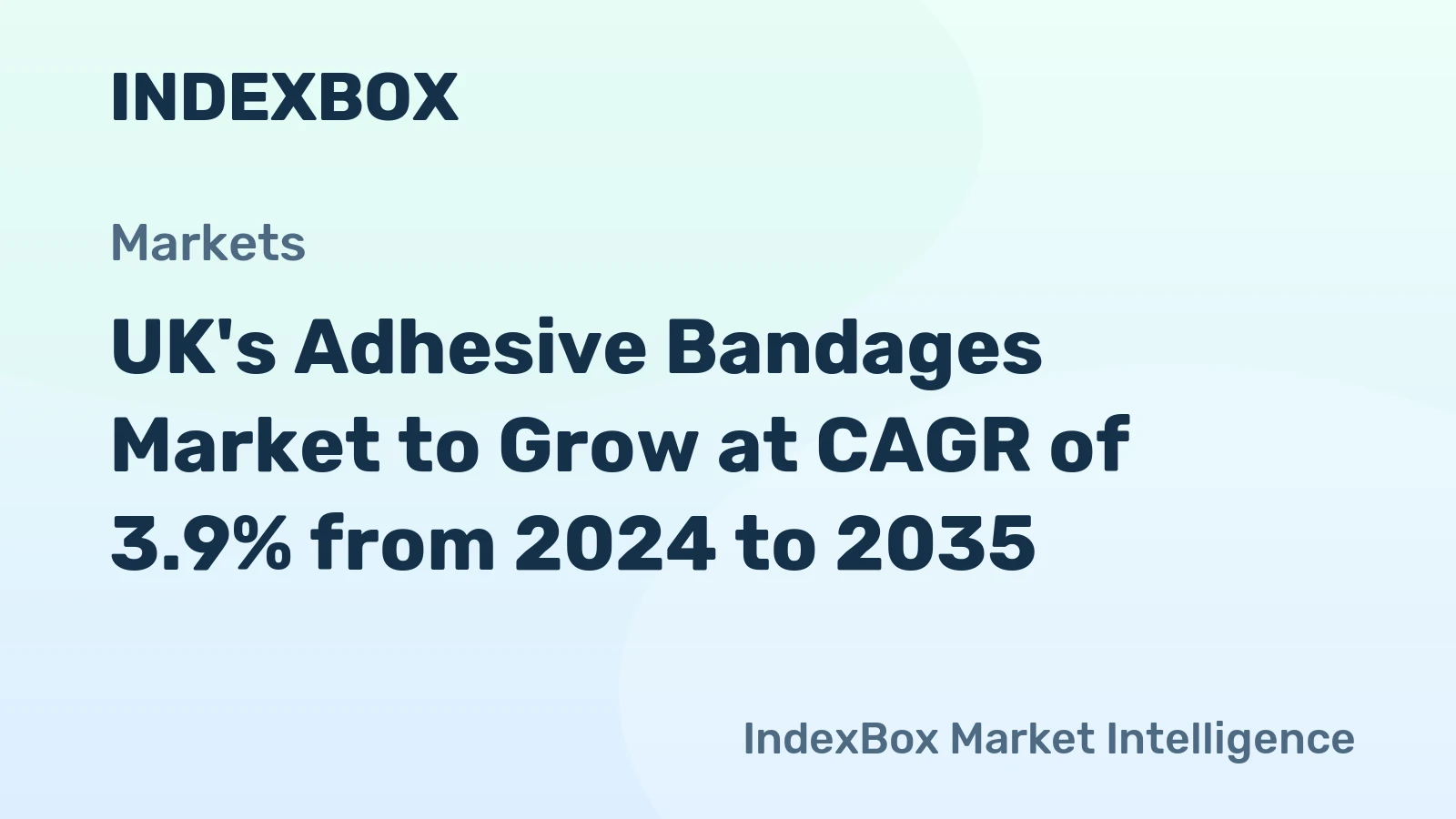 UK's Adhesive Bandages Market to Grow at CAGR of 3.9% from 2024 to 2035