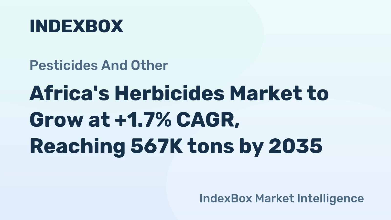 Africa's Herbicides Market to Grow at +1.7% CAGR, Reaching 567K tons by 2035