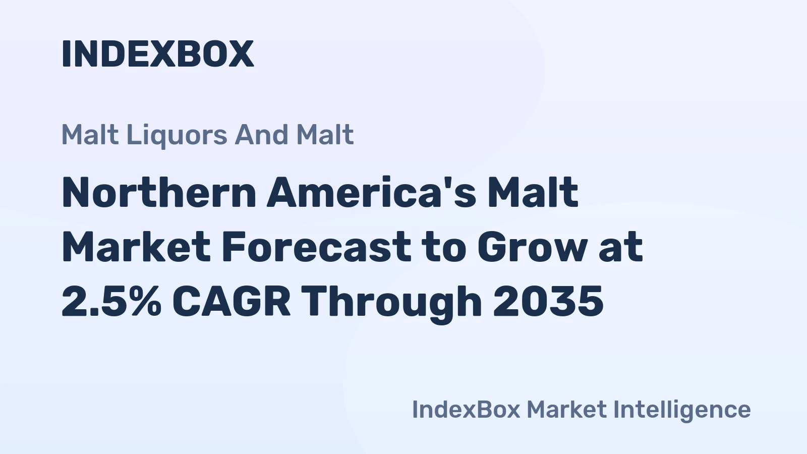 Northern America's Malt Market Forecast to Grow at 2.5% CAGR Through 2035