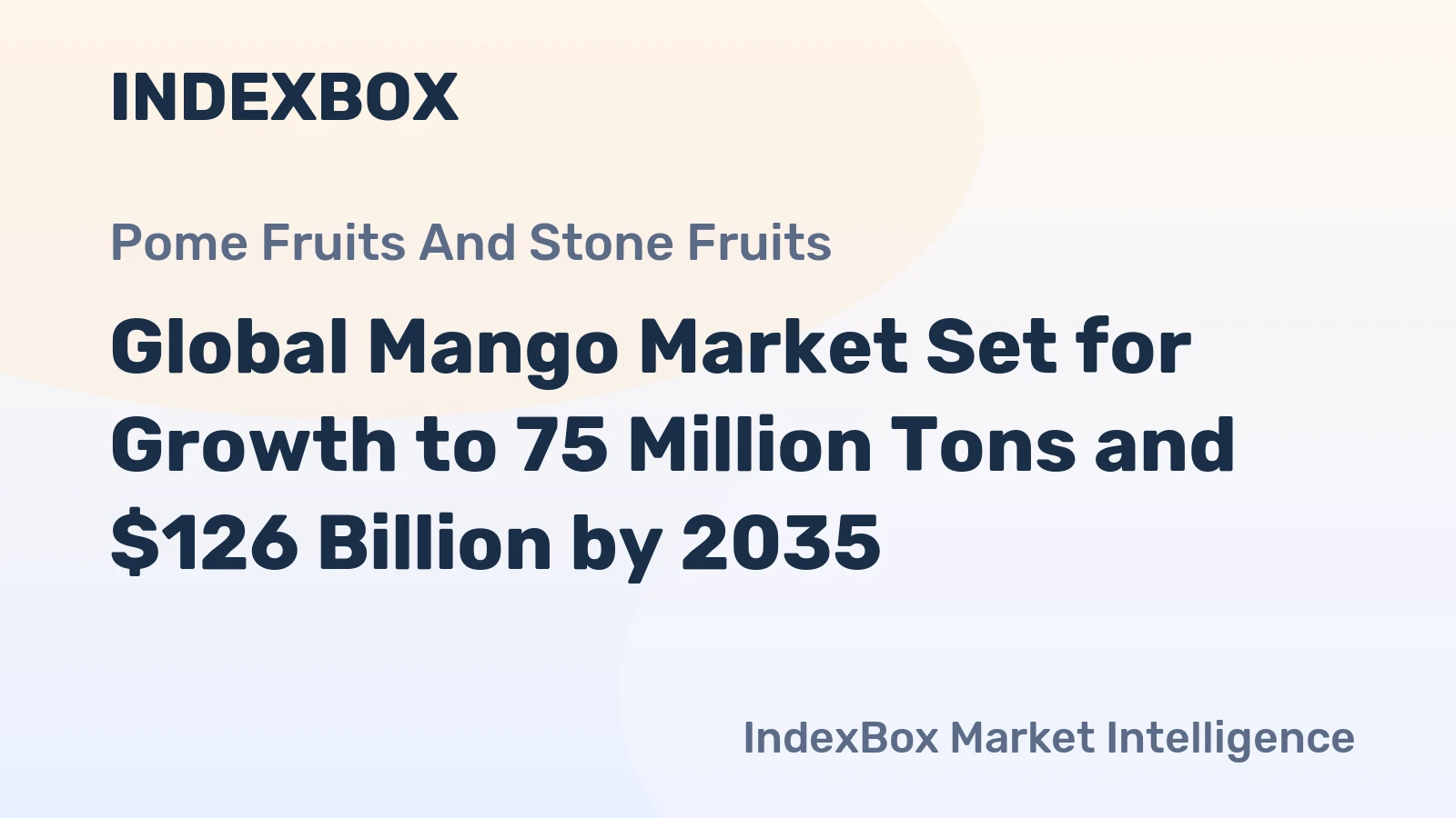 Global Mango Market Set for Growth to 75 Million Tons and $126 Billion by 2035