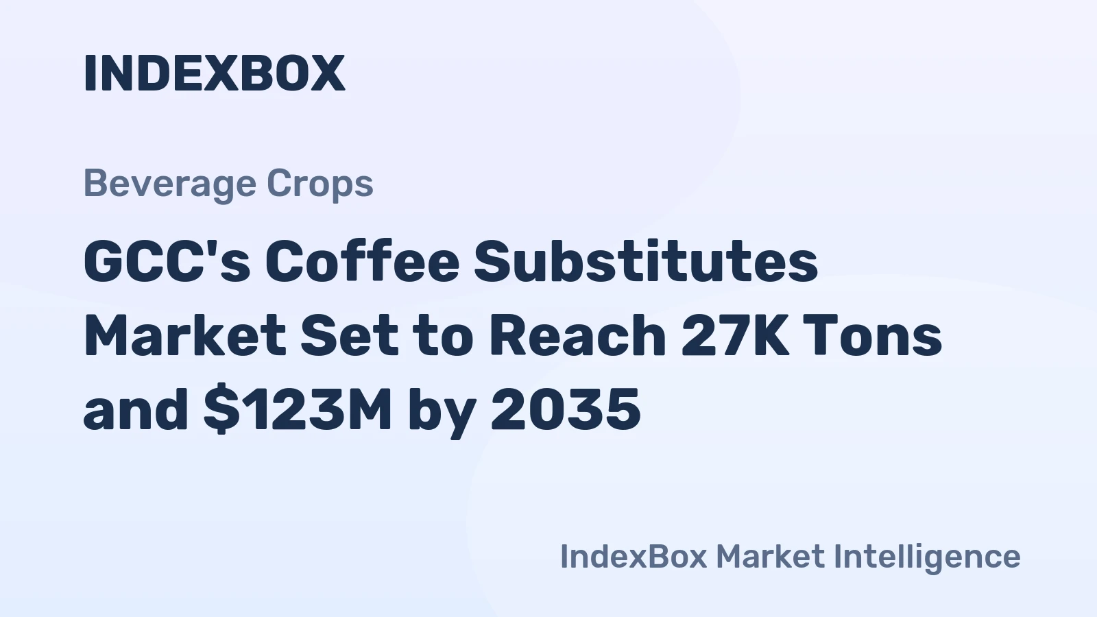 GCC's Coffee Substitutes Market Set to Reach 27K Tons and $123M by 2035