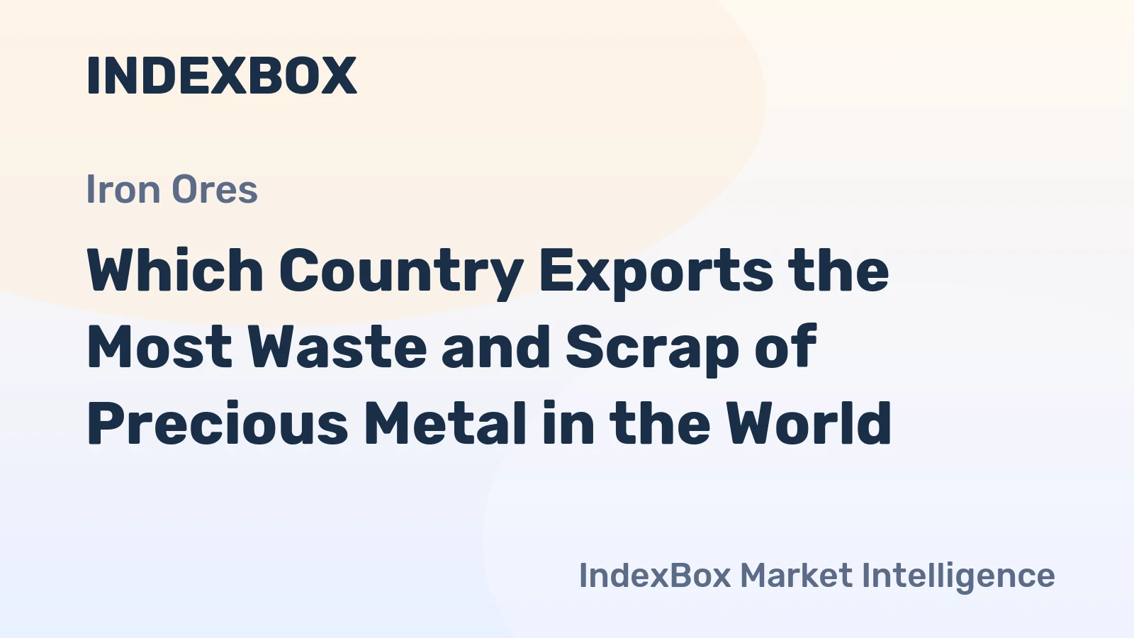 Which Country Exports the Most Waste and Scrap of Precious Metal in the World?