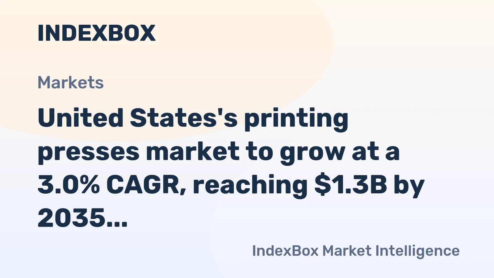 United States's printing presses market to grow at a 3.0% CAGR, reaching $1.3B by 2035, driven by sustained demand.