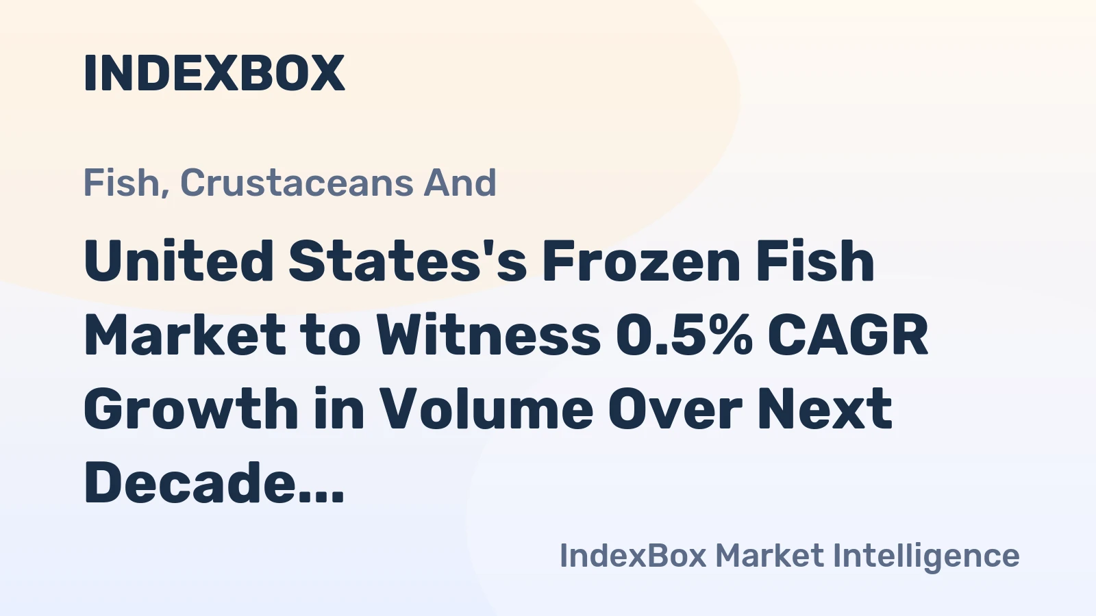 United States's Frozen Fish Market to Witness 0.5% CAGR Growth in Volume Over Next Decade